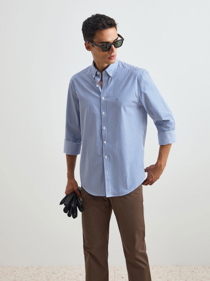Regular fit striped shirt - D000528V01_550 - Decenio